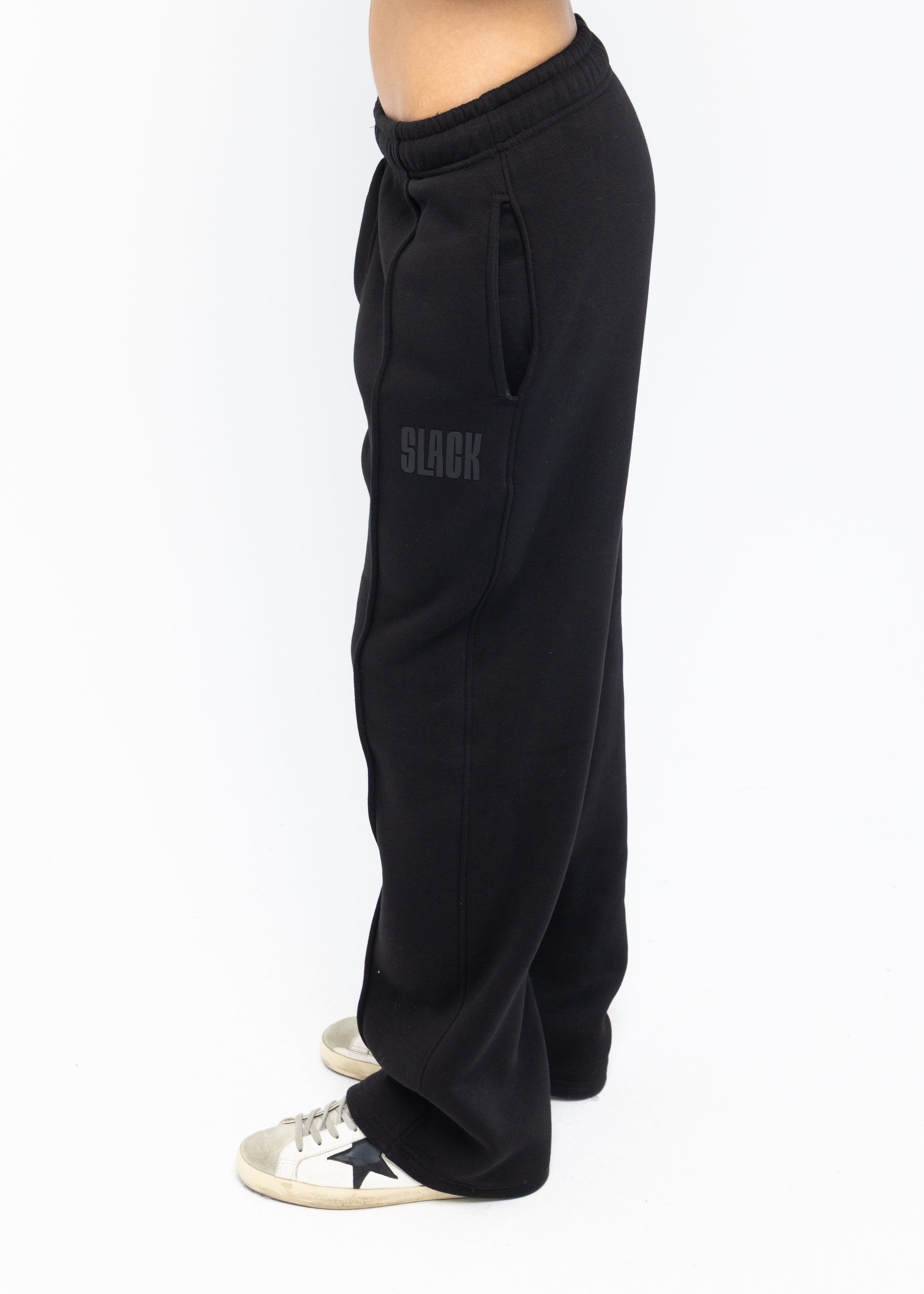 BASIC BLACK SWEATPANTS – Slack